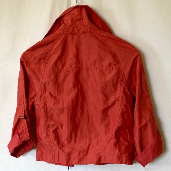 CAbi | Jackets & Coats | Cabi Scooter Moto Coral Crop Jacket | Poshmark